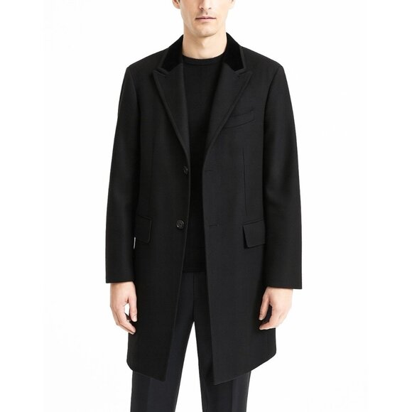 Theory | Jackets & Coats | Theory Wool Cashmere Coat Mens Black Velvet ...